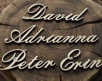 Laser cut names | Etsy