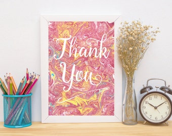Thank you poster | Etsy