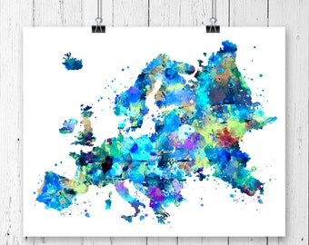 Europe wall decor | Etsy