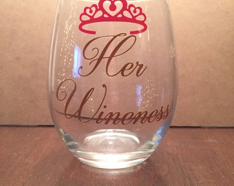 Princess wine glass | Etsy