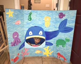 Magic Show Photo Prop . Personalized Magician and Rabbit Face