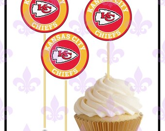 Chiefs cake topper | Etsy