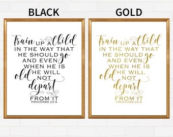 Proverbs 22 6 | Etsy