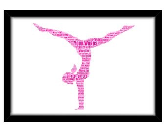Gymnastics words | Etsy