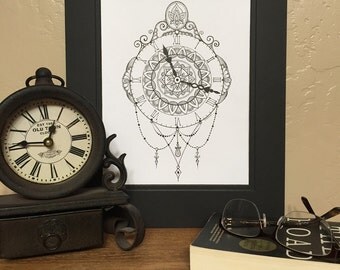 Clock drawing | Etsy