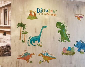 Dinosaur decals | Etsy
