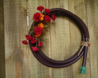 Garden hose wreath | Etsy
