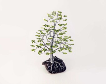 Items similar to Marijuana Cannabis Weed Miniature Beaded Wire Bonsai ...