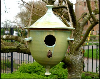 Ceramic bird house | Etsy