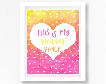 My happy place sign | Etsy
