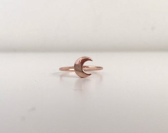 Diamond and white gold crescent moon necklace with diamond