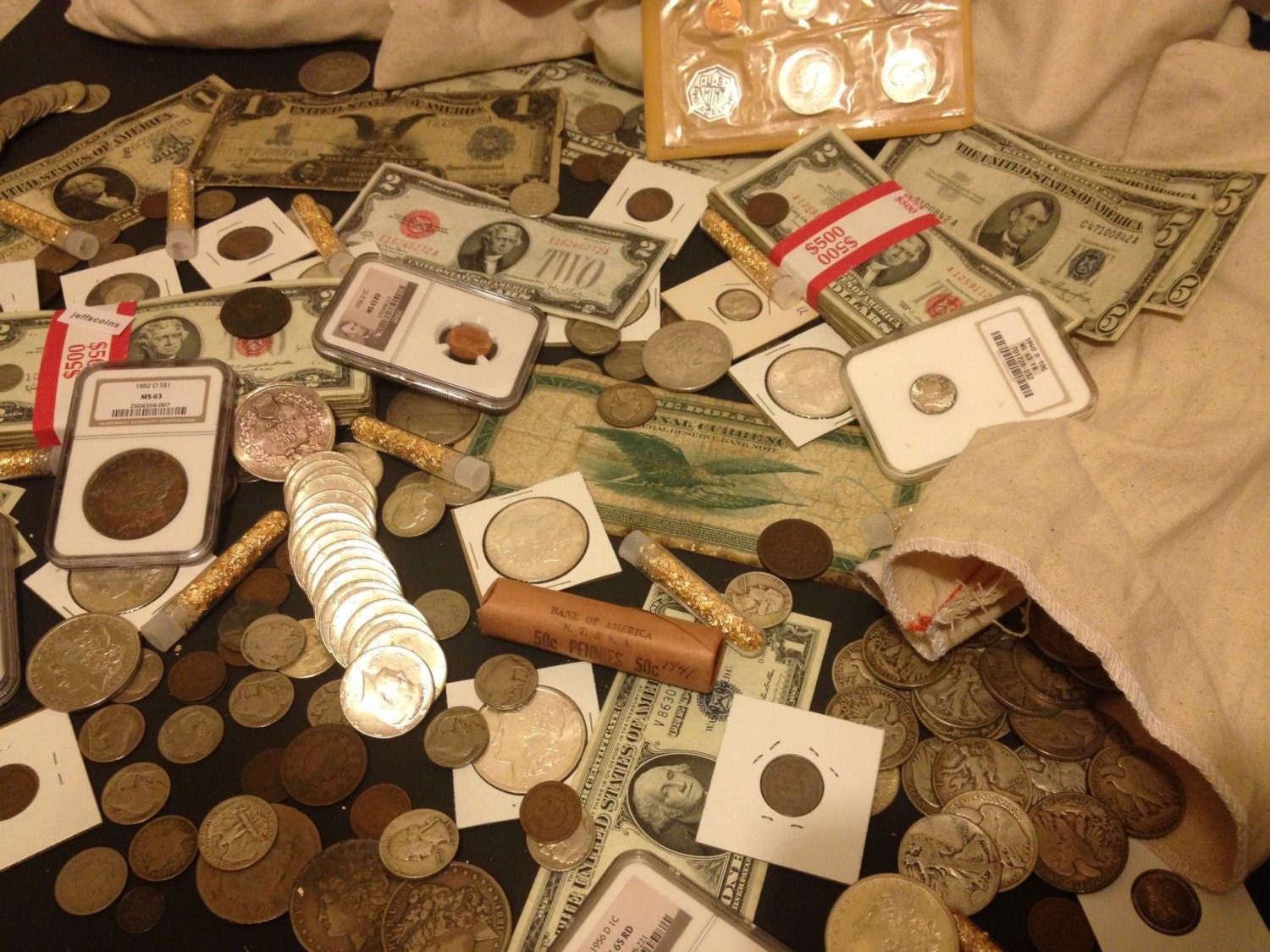 Old US Coins Estate Lot Silver Bullion Collection .999