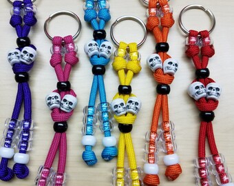 Pony bead keychain | Etsy