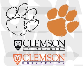 Clemson tigers svg | Etsy