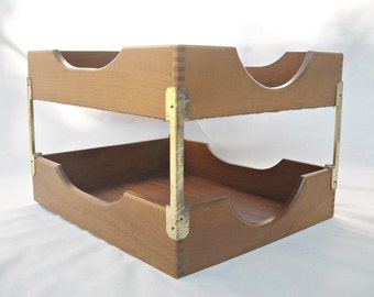 Wood file box | Etsy