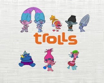 Trolls movie svg | Etsy