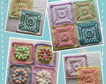 Bird Granny Square PATTERN PDF Crochet nest 2 different