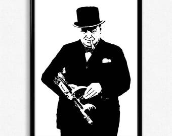 Winston churchill | Etsy