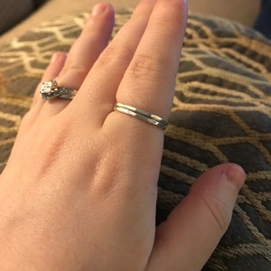 Textured Stack Rings Sterling Stack Rings Custom Stack