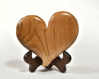Heart wood carving | Etsy