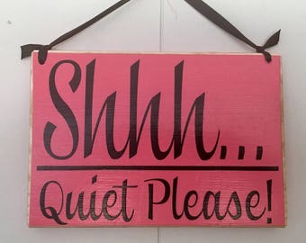 Quiet please | Etsy