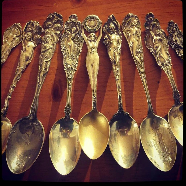Spoon Rings & Sterling Silver Vintage Jewelry by Spoonier on Etsy