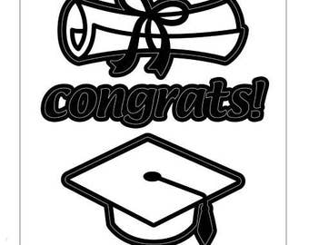 Congrats stencil | Etsy