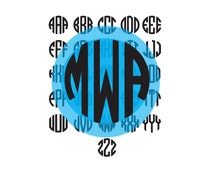 Unique monogram letters related items | Etsy