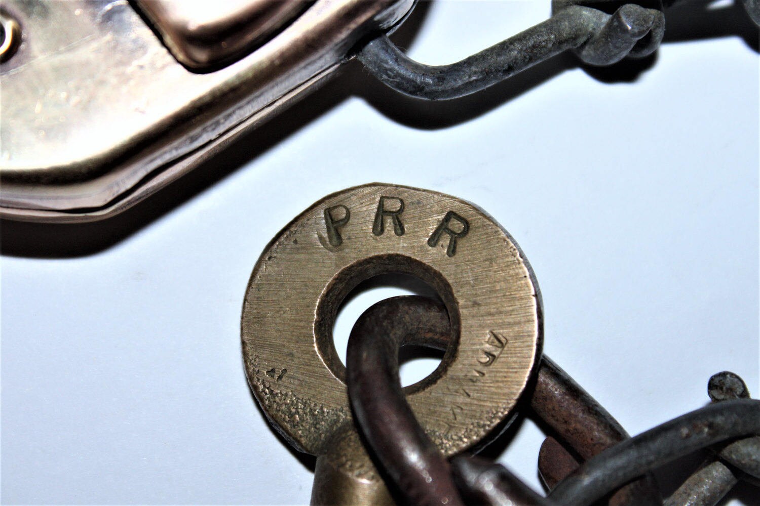 Vintage Solid Brass Adlake Padlock from the Penn Railroad Company ...