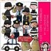 Cops and Robbers clip art Kids Combo Pack