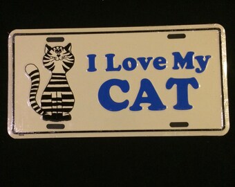 Cat license plate | Etsy