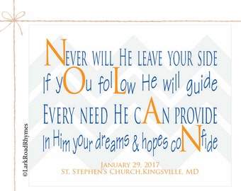 Baby dedication poem | Etsy