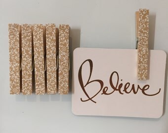 Clothespin Peg Fridge Magnets Button Magnets by TheHomemadeHaven