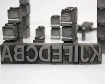 Metal alphabet stamp | Etsy