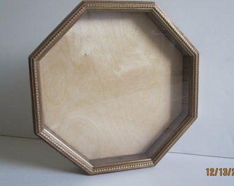 Octagon shadow box | Etsy