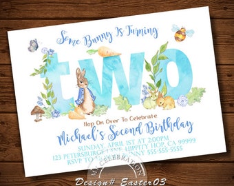 Peter rabbit invite | Etsy