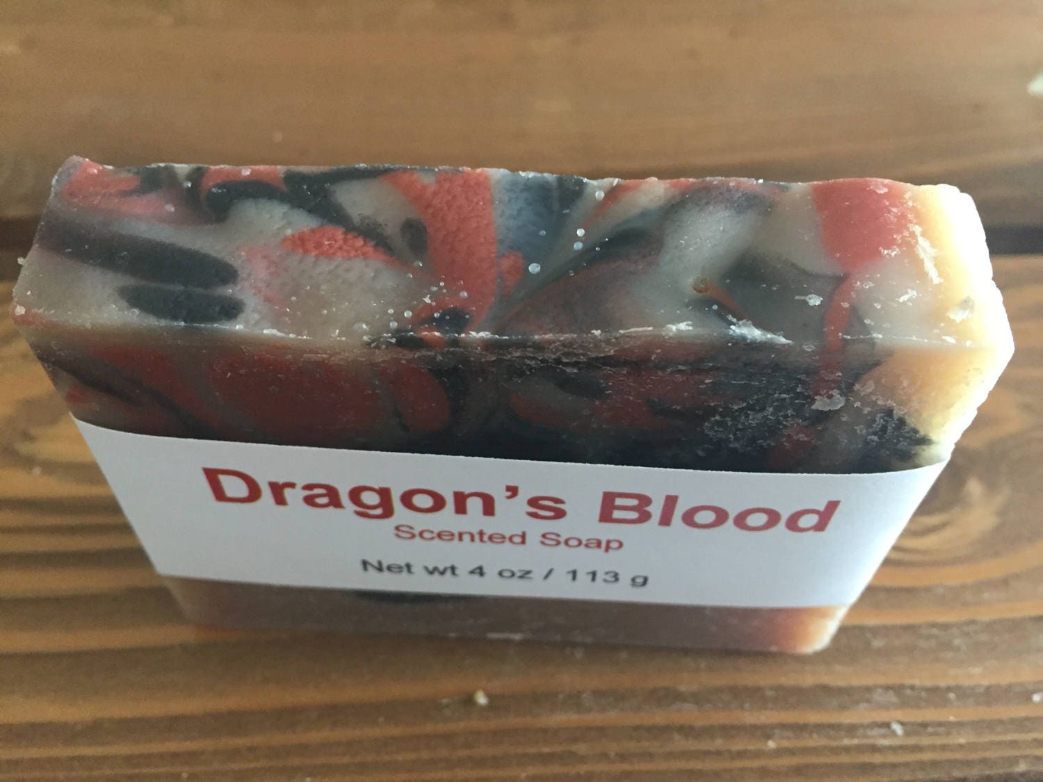 Dragon’s Blood Scented Cold Process Soap with Shea Butter