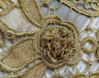 Lace Trim Bridal Fabric Chiffon Wedding Beaded by prettylaceshop