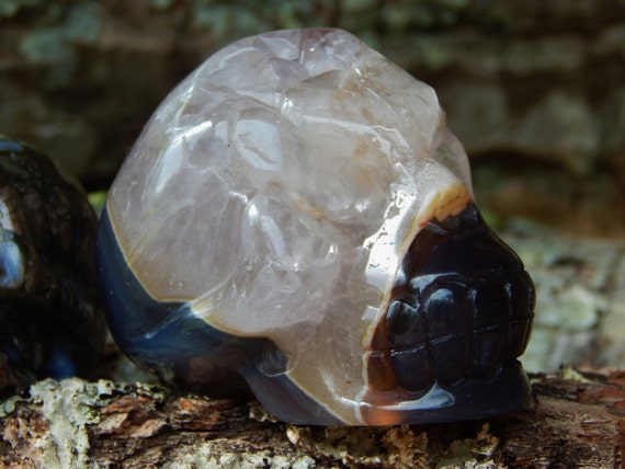 Agate Geode 2.9 Crystal Skull