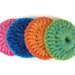 Nylon Pot Scrubber 4 Colorful Dish scrubber Crocheted