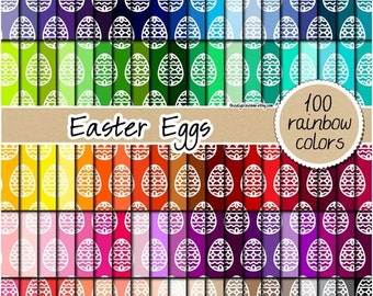 Items similar to Cute Easter digital paper Easter scrapbook paper Bunny ...