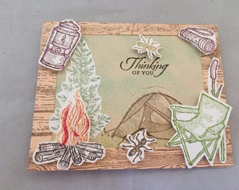 Camping card | Etsy