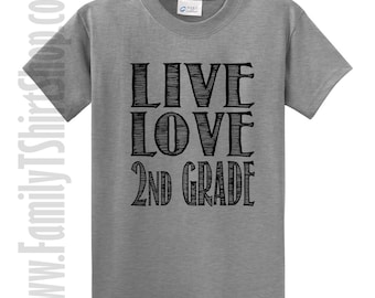 2nd grade shirt | Etsy