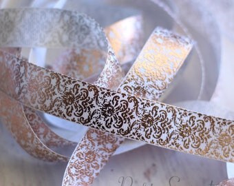 Rose gold ribbon | Etsy