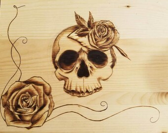 Roses wood burning | Etsy