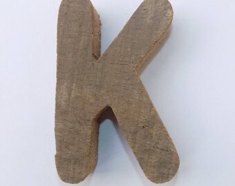 Wooden letter k | Etsy
