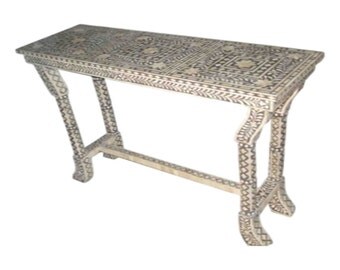 Bone inlay table | Etsy