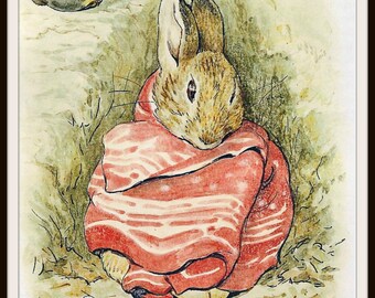 Set of 5 Beatrix Potter Peter Rabbit Digital Collage