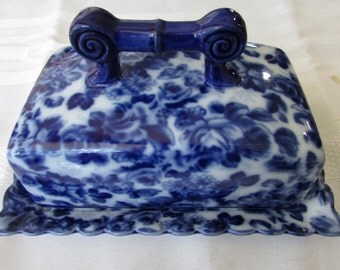 Flow blue dish | Etsy