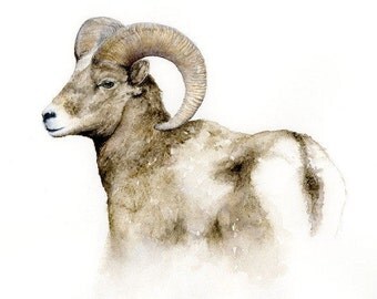 Ram painting | Etsy